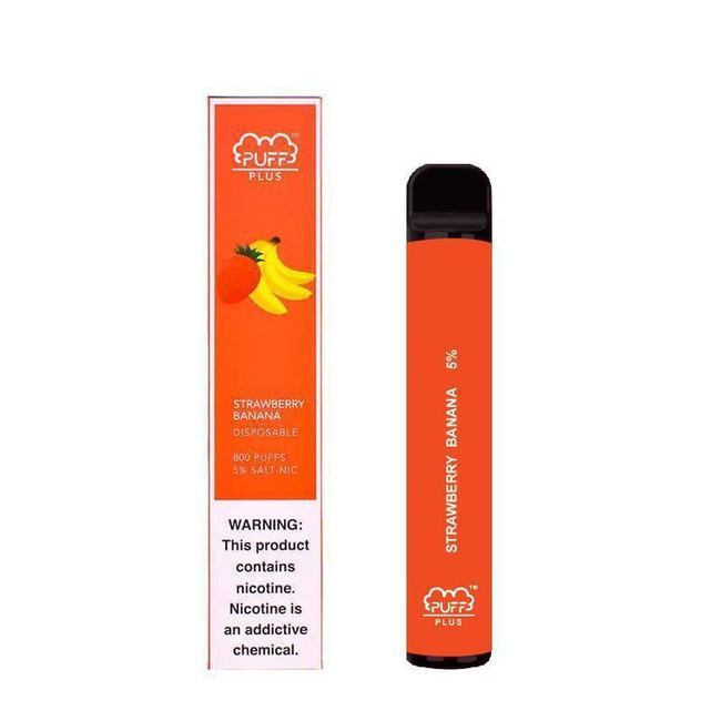 Набор Puff Bar Plus 2% 800 puffs STRAWBERRY BANANA