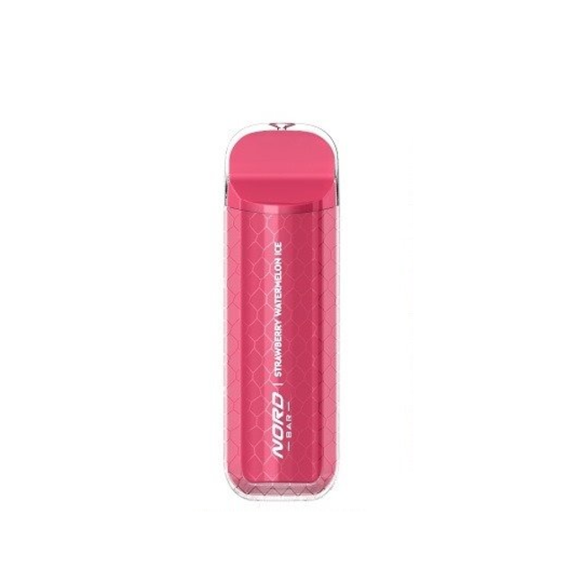 Набор SMOK NORD BAR 4000 puffs (Rechargeable USB) Strawberry Watermelon Ice